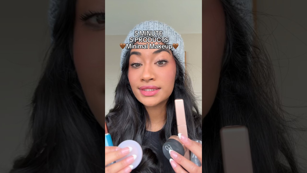 5 MINUTE 5 PRODUCT MINIMAL brown girl friendly makeup 🤎🫶🏽 Happy new year everyone!! 🍾