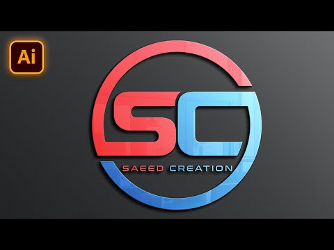 SC LETTER Logo Design in Adobe illustrator | SG GRAPHIC
