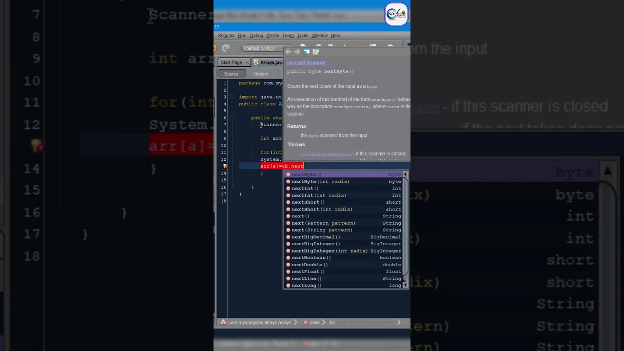 Reverse an Array by getting inputs from the user in Java | Reverse array | Java array | #java