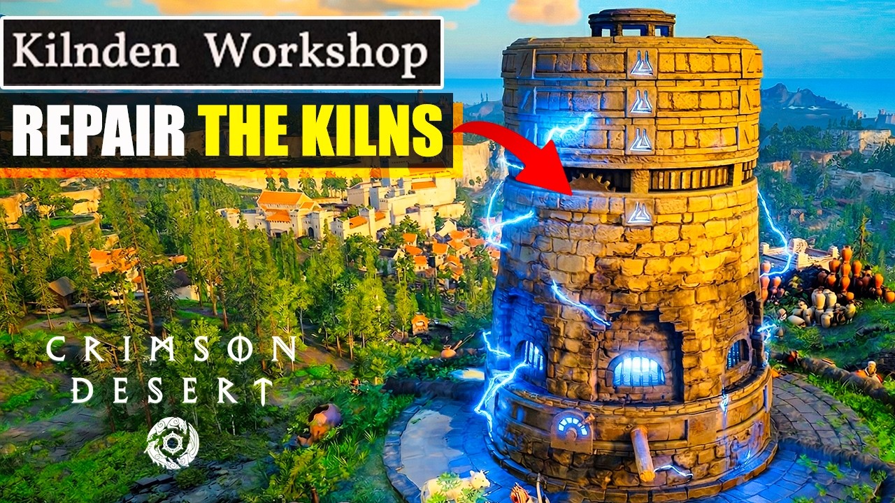 How to Repair the Kilns in Kilnden Workshop Quest | Crimson Desert