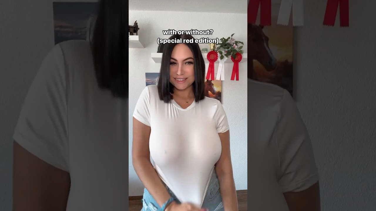 No bra big boobs bouncing transparent