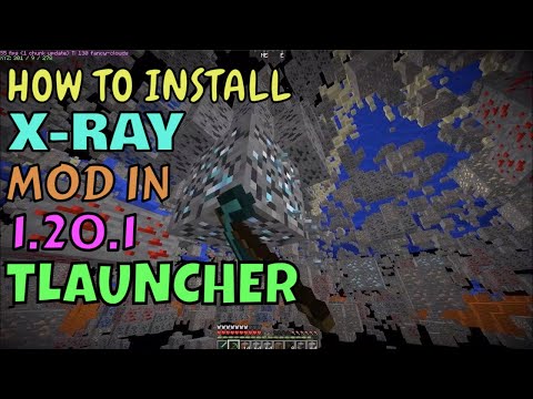 How to Download and Install X-Ray Mod in Tlauncher Minecraft || X-ray mod for Tlauncher 1.20.1
