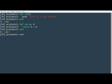 Ruby: Methods
