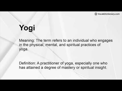 Yogi Meaning