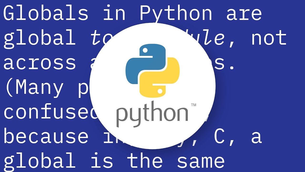 Visibility of global variables in imported modules