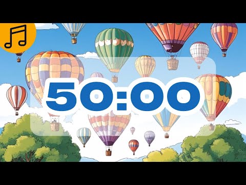 50-minute timer with calming LOFI & instrumental music /Deep Focus/Classroom Countdown ⁺₊♬