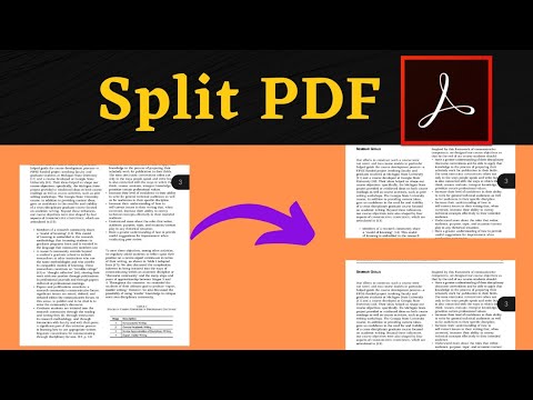 How to split a PDF file into multiple files in Adobe acrobat DC |Divide pdf into individual files