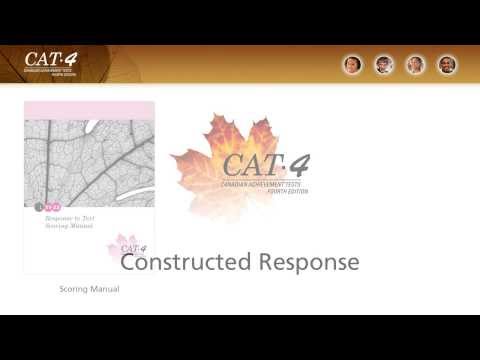 CAT·4 Constructed Response