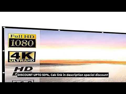60 72 84 100 120 150 inch Simple Foldable Projection Screen 100inch Curtain 16:9 Outdoor F