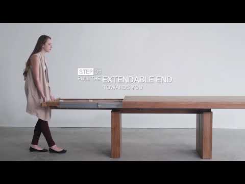How to Open the Double Extendable Dining Table - Soul & Tables