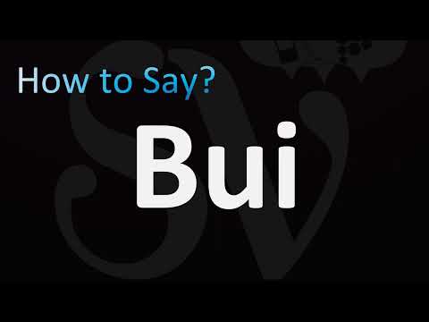 How to Pronounce Bui (Vietnamese Name)