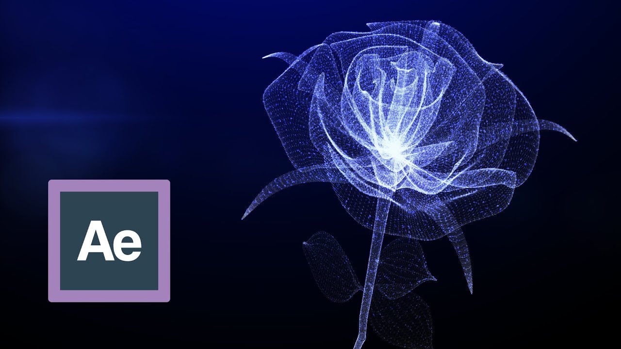 Trapcode Particular, Form OBJ - Tutorial - Rose. Adobe After Effects