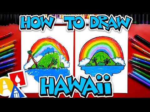 How To Draw Hawaii And A Rainbow