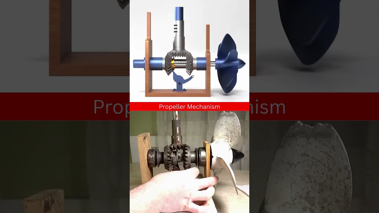 Propeller Mechanical Design #propeller #mechanism #motion #mechanical #engineering #gear #mechanic