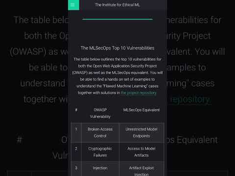 Secure the Future: MLSecOps Top 10 in a AI World #machinelearning #100daysofcode #devsecops #ml #ai