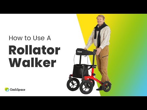 How to Use A Rollator Walker? - OasisSpace Heavy Duty Bariatric Rollator Walker