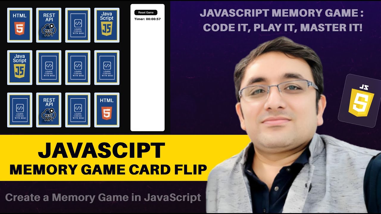 Create a Memory Game in JavaScript in Hindi || JavaScript Projects