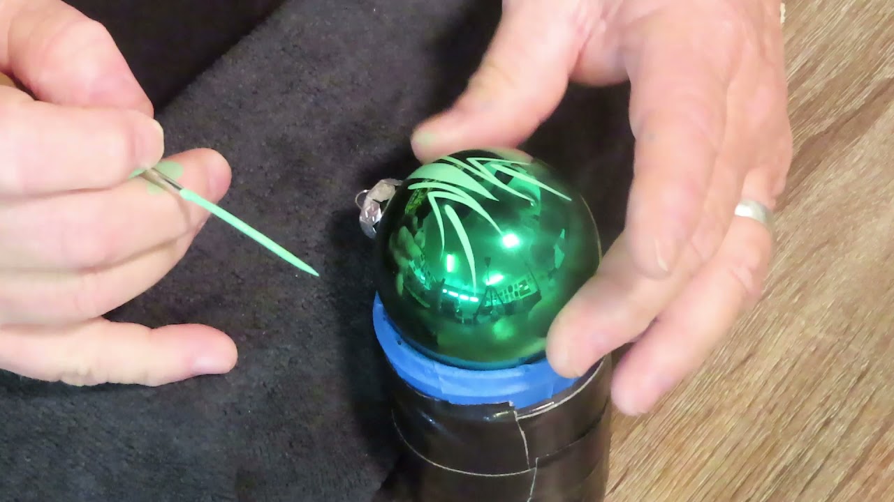 Pinstriping Christmas Bulbs