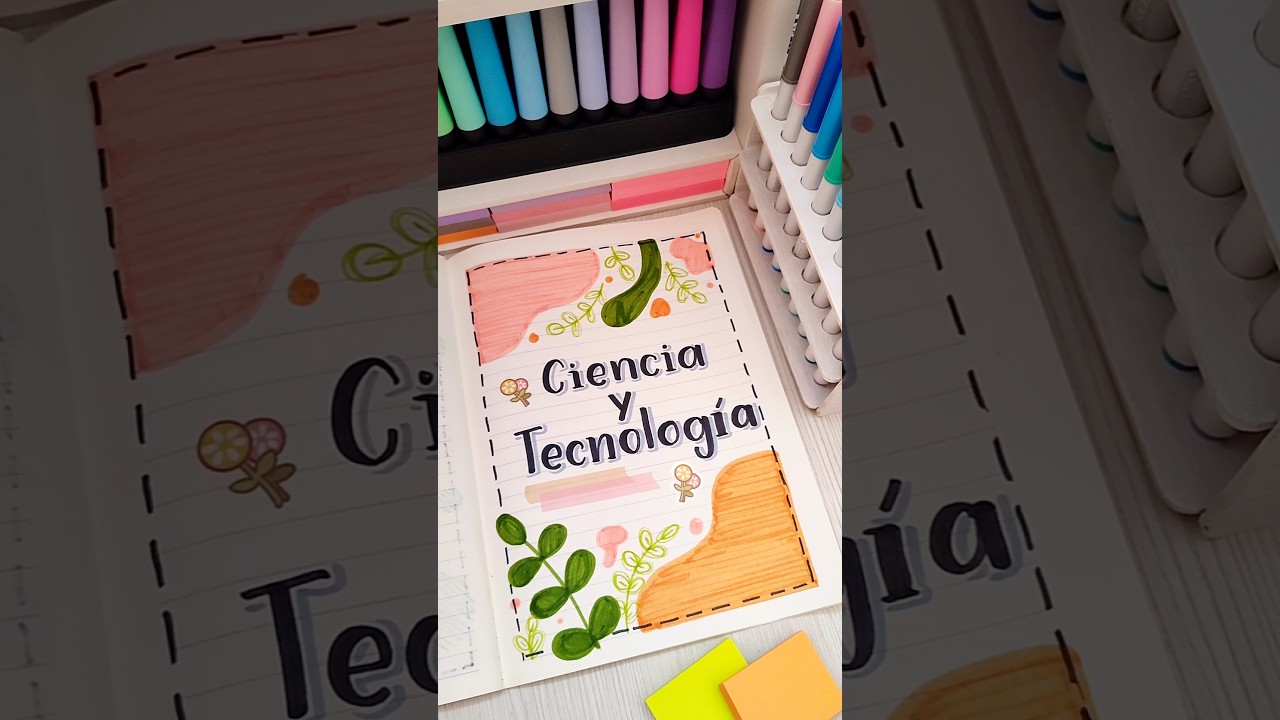 Portada / carátula bonita de Ciencia y Tecnología... Día 8 de 30 ⭐ #art #titulosbonitos #portadas