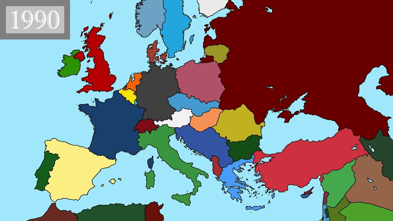 Europe: Year-by-Year Political Map: 1945–2025