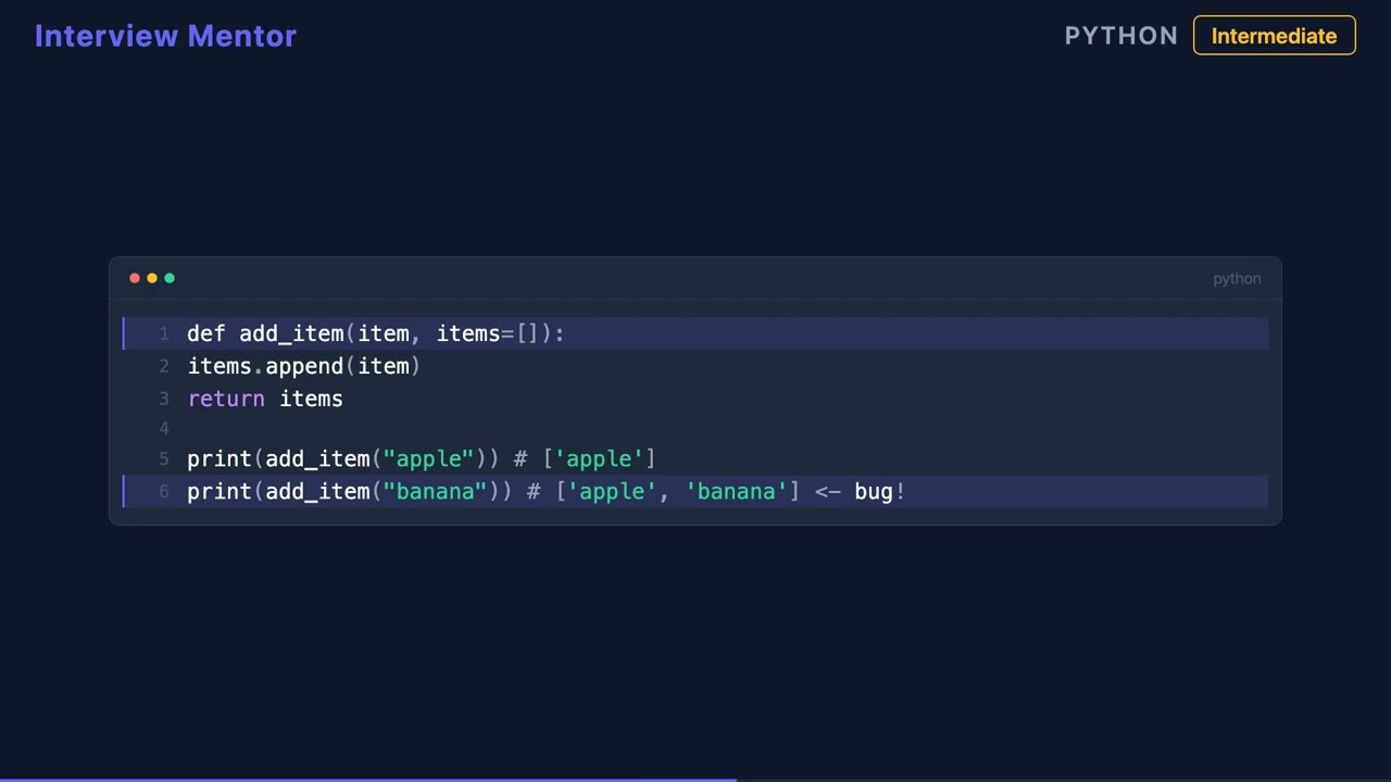 Python Mutable Default Arguments Trap