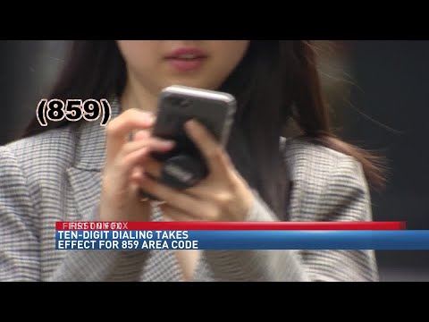 Mandatory ten-digit dialing now in effect for area code 859