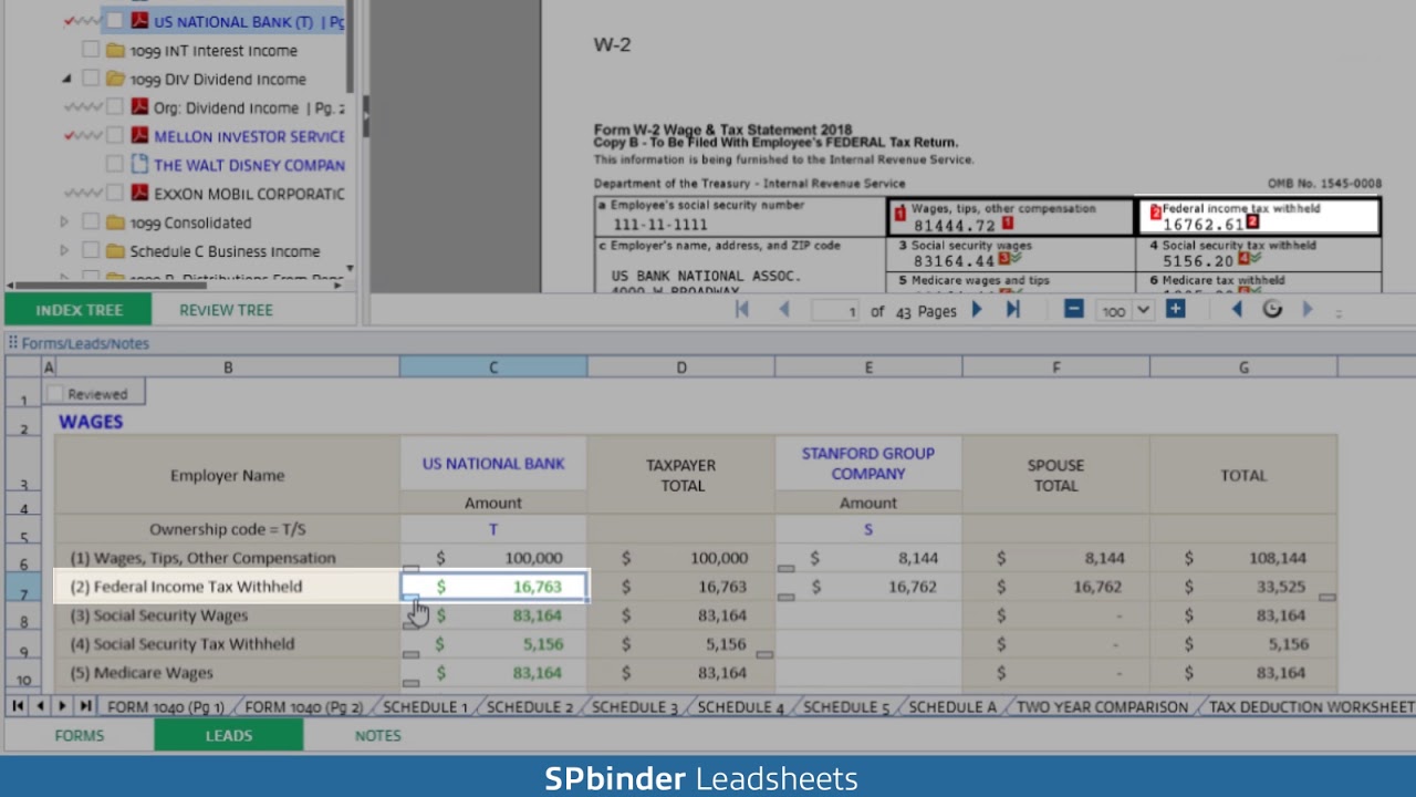SPbinder: Leadsheets