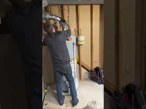 Water heater installation in Overland Park. #waterheater #plumbing