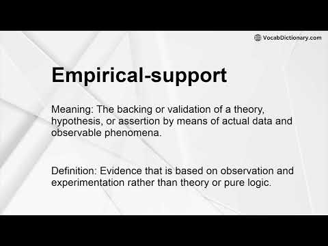 Empirical-support Meaning