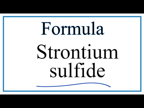 How to Write the Formula for Strontium sulfide