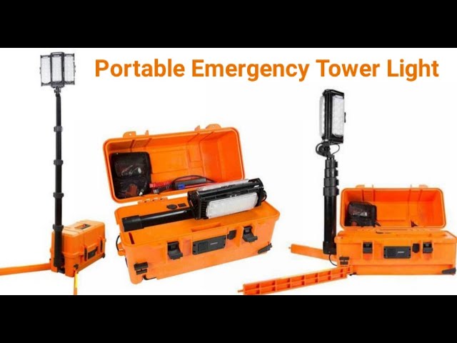 Portable Emergency Tower Light - Portable Rechargeable LED Tripod ...