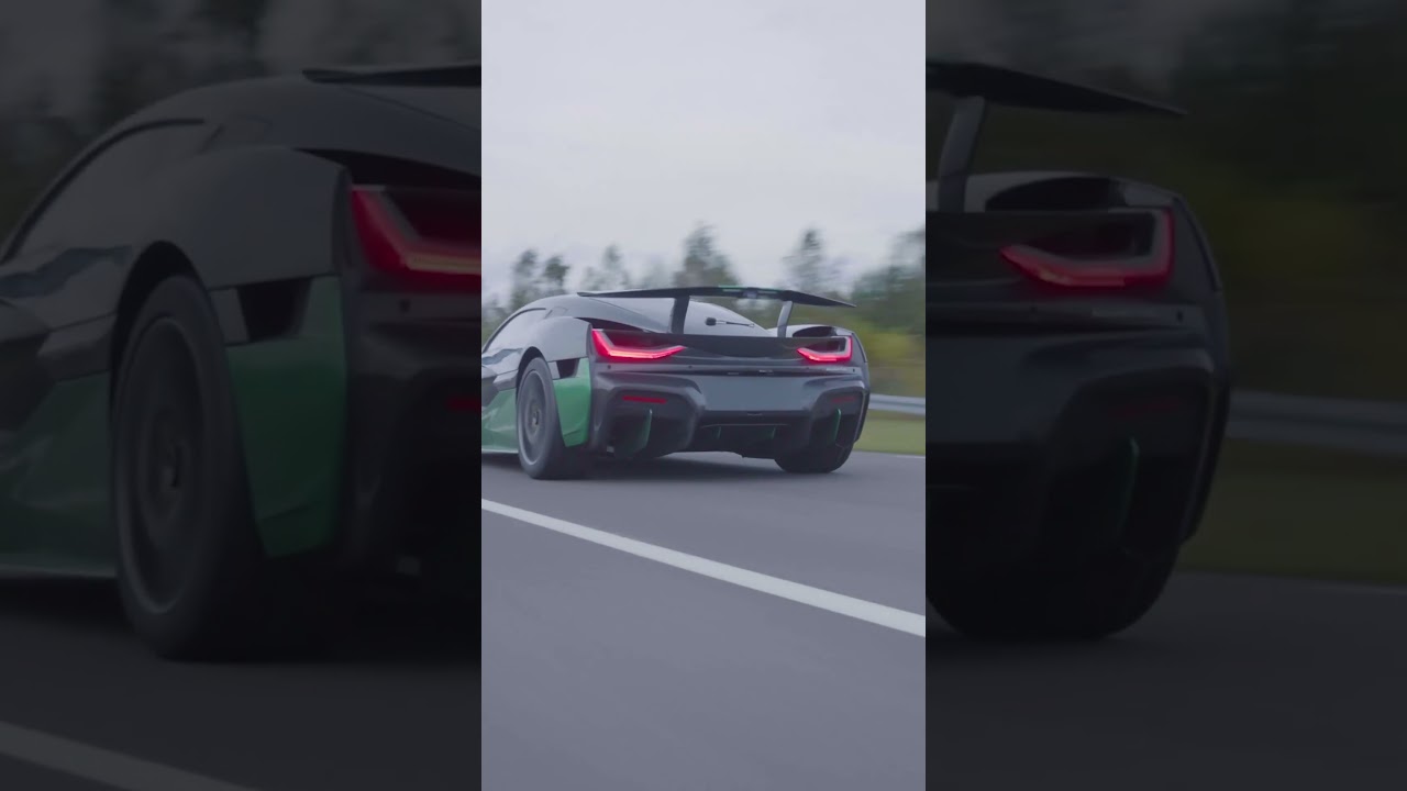 Fastest speed driving in reverse - 275.74 km/h (171.34 mph) by Rimac Nevera