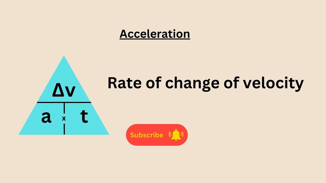 Acceleration for AQA GCSE Physics and combined science