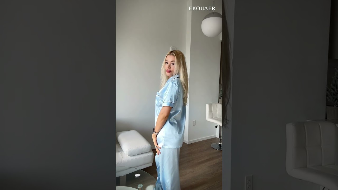 Silky smooth, endlessly soothing. 🕊#EKOUAER #EKOUAERpajamas