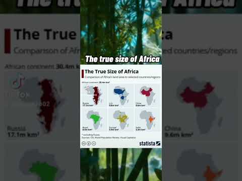 The true size of Africa #shorts #africa #maps #map