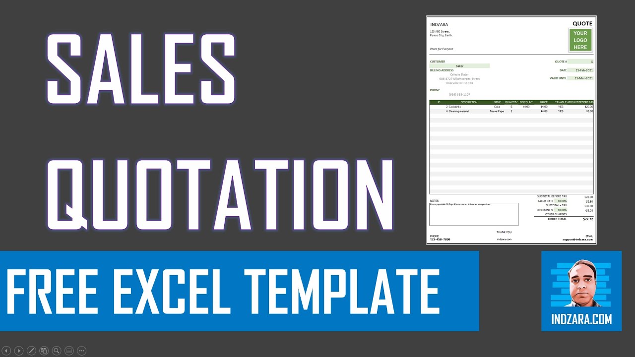 Sales Quotation Excel Template