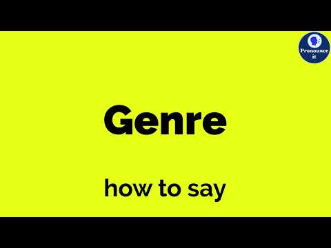 How to pronounce Genre in English? Genre pronunciation in British English & American English 😊 🗣