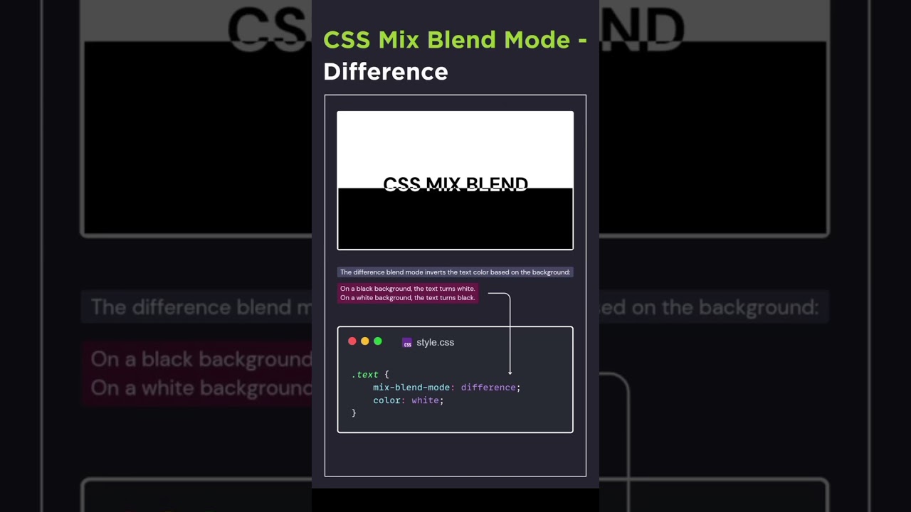 CSS mix blend mode #coding #css