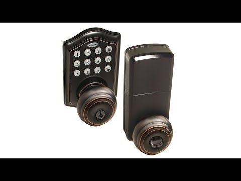 Honeywell Electronic Entry Knob Door Lock with Keypad - Oil Rubbed Bronze (8732401)