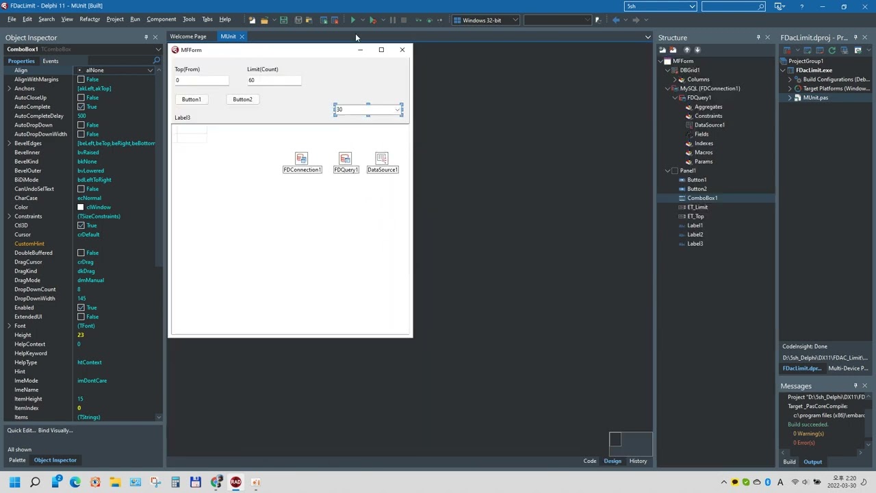 FireDAC Controls the maximum number of records to be fetched with Rad Studio Delphi