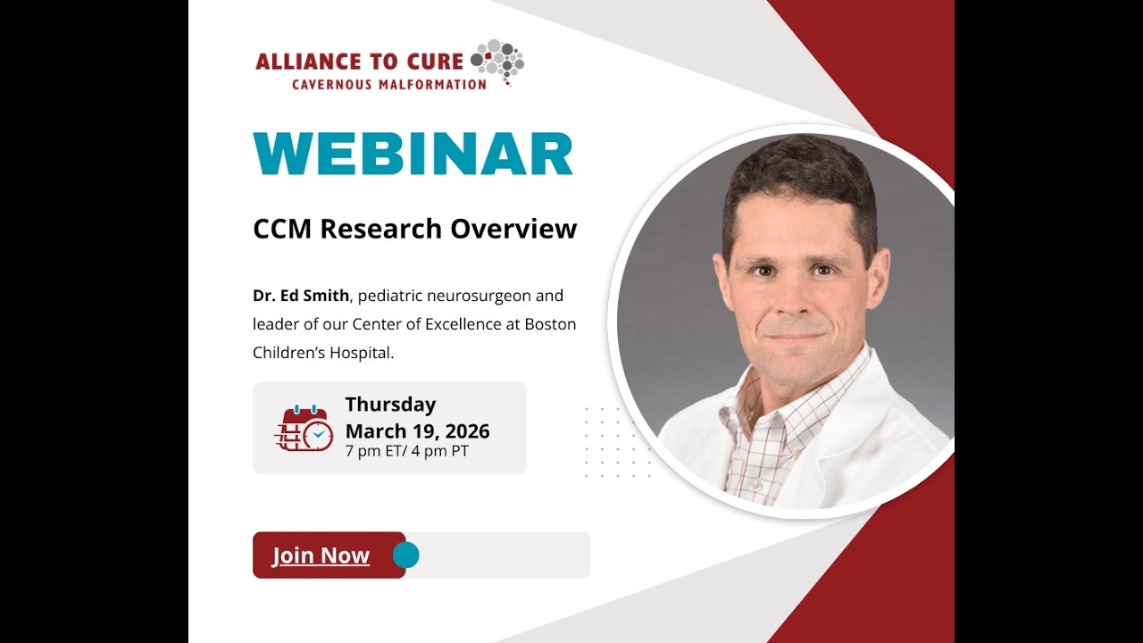 Webinar: CCM Research Overview with Dr. Ed Smith