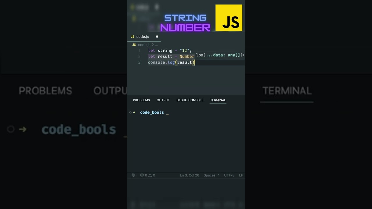Tips for Converting String to Numbers in JavaScript #javascript #shorts #convert #string #number