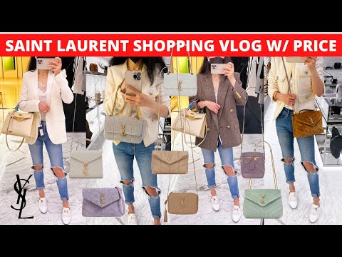 SAINT LAURENT SHOPPING VLOG WITH PRICE | Saint Laurent Jamie, small loulou, mini cassandra and rtw
