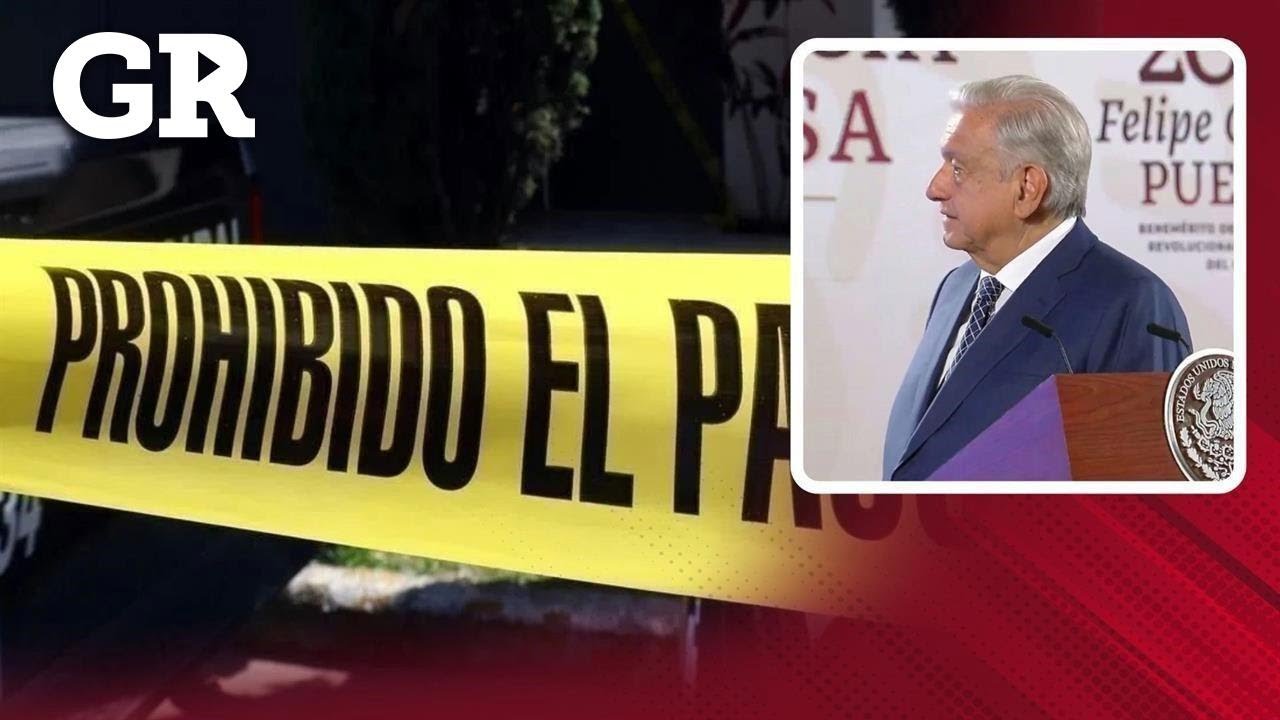 Informa AMLO hipótesis tras ataque a policías en Celaya