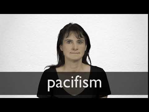 PACIFISM - Meaning & Translations | Collins English Dictionary