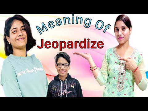 Meaning of jeopardize with examples in Hindi | how to use jeopardize in sentences 😟 #vocabulary
