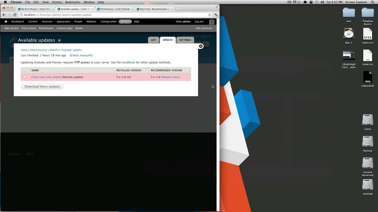 Drupal Tutorials #17 Updating a Module- Cập nhật module