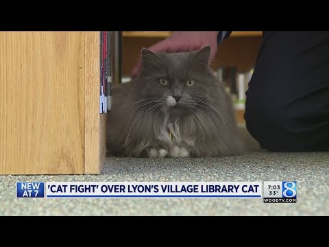 Puss getting the boot: Lyons library ousting cat
