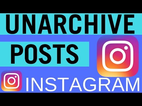 Instagram: How to Unarchive Posts