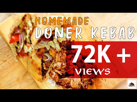 HOW TO MAKE EASY HOMEMADE CHICKEN DONER KEBAB IN THE OVEN!